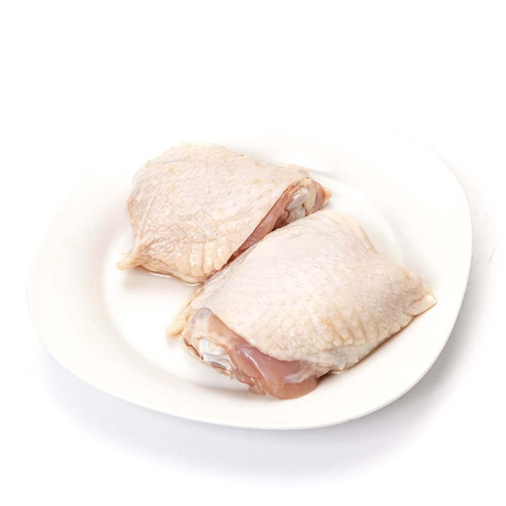 Muslo de Pollo con Piel Bandeja 500 gr.