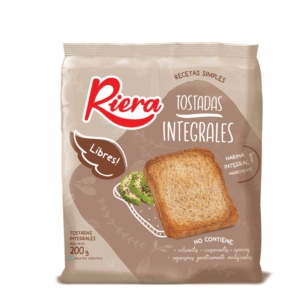Tostada Integral Riera 200 gr