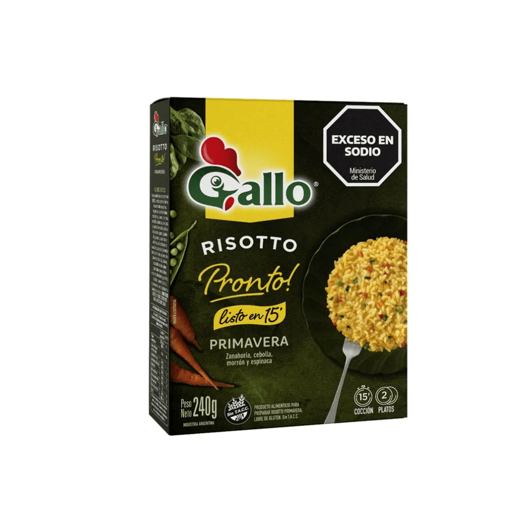 Arroz Preparado Risotto Primavera Gallo 240 gr