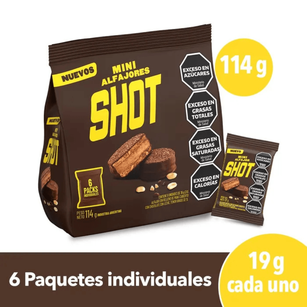 Mini Alfajor Shot 114 gr